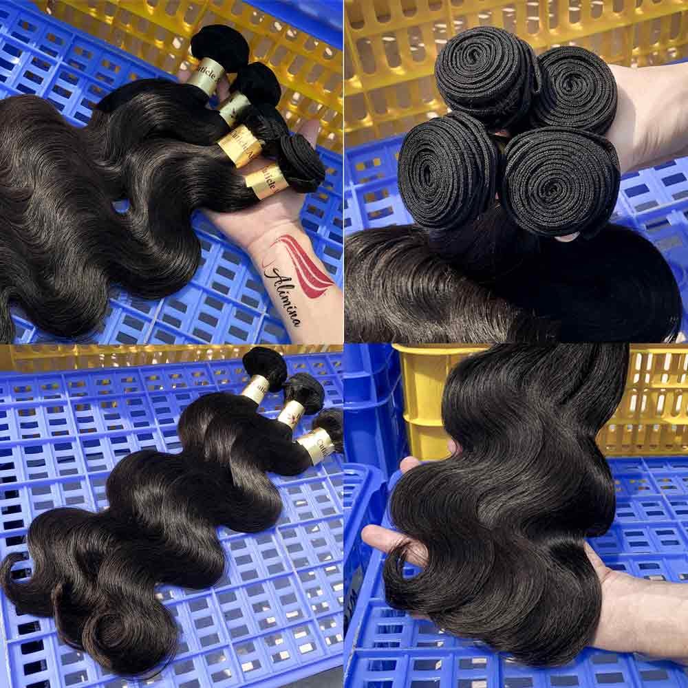 Raw Virgin Cuticle Aligned Hair weave Human Hair Extension High Quality ...
